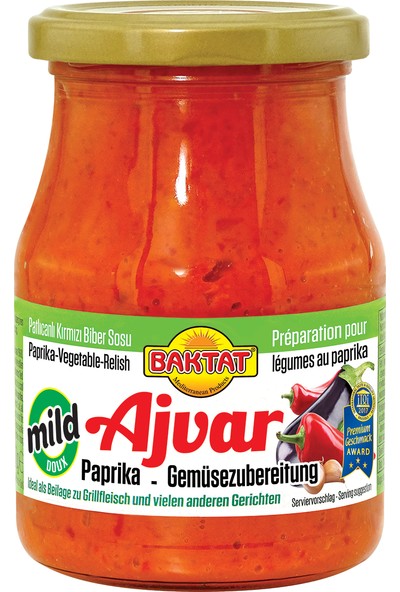 Baktat Tatlı Ajvar 370 cc 2'li Kavanoz