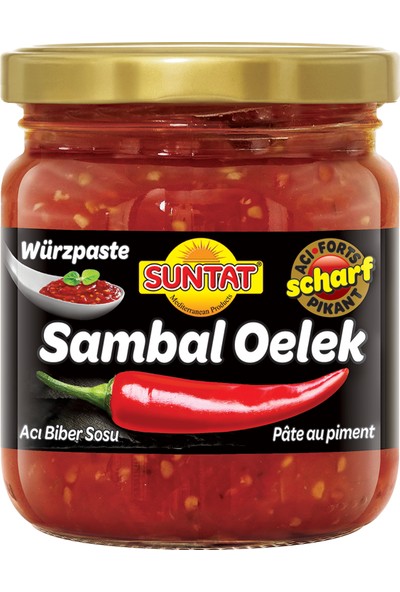 Suntat Sambal Oelek Acı Biber Sos