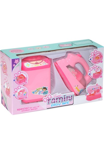 Birlik Toys ZJ538-66 Çamaşır Makinesi-Ütü Seti