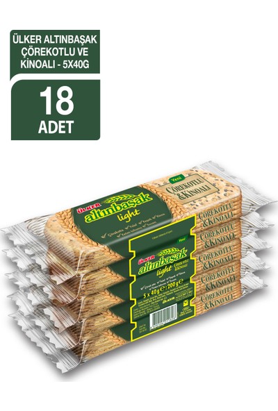 Ülker Altınbasak Çörekotlu Kınoalı Kraker 5 x 40 gr x 18 'li