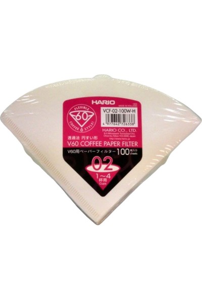 Hario V60 02 Filtre Kağıdı 100'lü