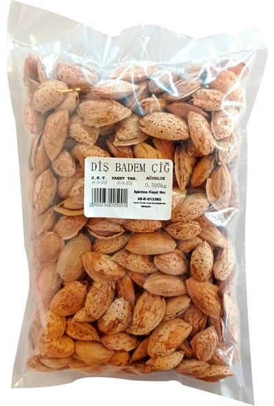 Datça Köy Ürünleri Datça Çiğ Diş Badem 500 gr