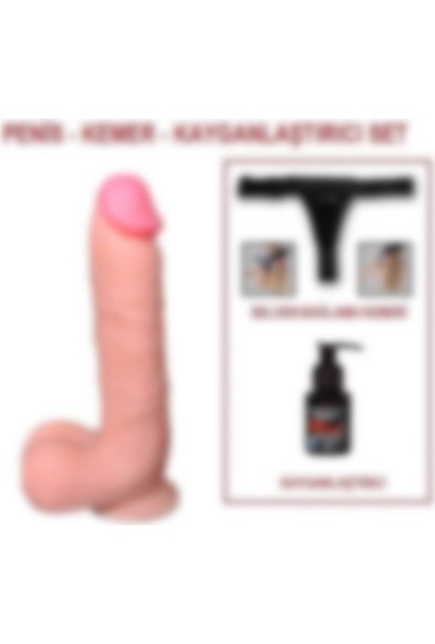 Lilitu Shop 21 cm Realistik Kalın Dildo Penis Belden Bağlamalı Set Lilitu Shop 21 cm Realistik Kalın Dildo Penis Belden Bağlamalı Set