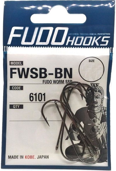 Fudo 6101 Worm Ssb Black Nikel Olta Iğnesi Fudo 6101 Worm Ssb Black Nikel Olta Iğnesi