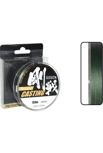 Gosen W8 Braıd Cast 150MT Yeşil Ip Misina