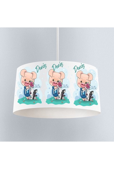 Trendy Goo Kişiye Özel Dijital Baskı Sarkıt Abajur 199