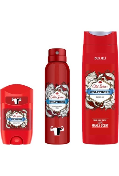Old Spice Wolfthorn 3'lü