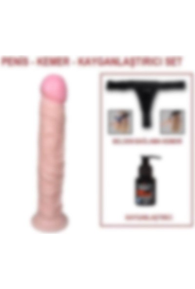Lilitu Shop 24 cm Belden Bağlamalı Realistik Testissiz Dildo Penis Set Lilitu Shop 24 cm Belden Bağlamalı Realistik Testissiz Dildo Penis Set
