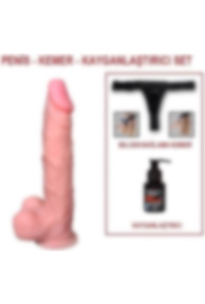 Lilitu Shop 21 cm Belden Bağlamalı Gerçekçi Dildo Penis Set Lilitu Shop 21 cm Belden Bağlamalı Gerçekçi Dildo Penis Set