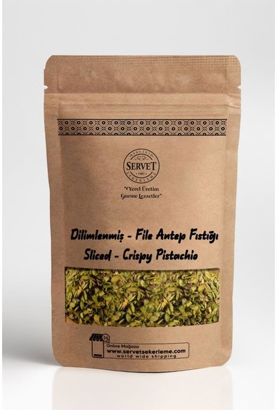 Bercekız Servet Şekerleme Dilimlenmiş - File Antep Fıstığı 200 gr Bercekız Servet Şekerleme Dilimlenmiş - File Antep Fıstığı 200 gr