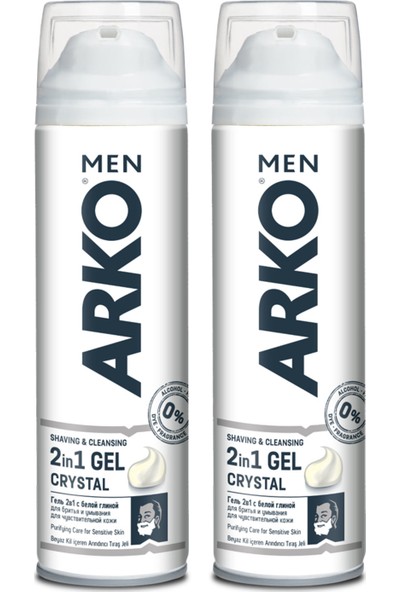 Arko Men Crystal Tıraş Jeli 2 x 200 ml