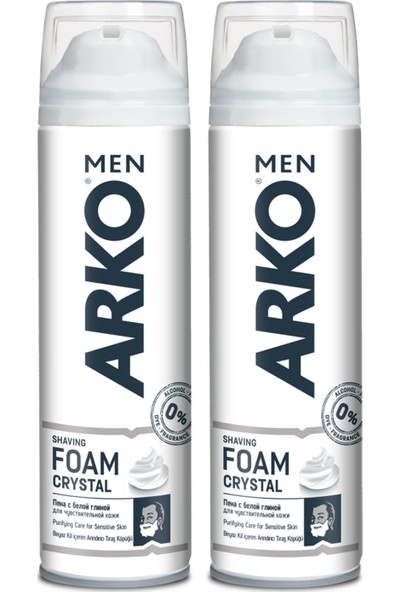 Arko Men Crystal Tıraş Köpüğü 2 x 200 ml