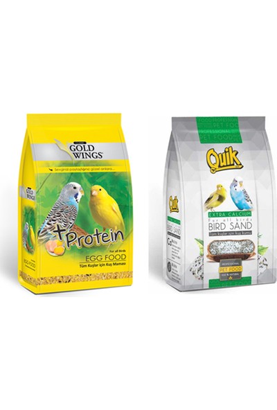 Gold Wings Muhabbet Kuşu Mama ve Kum / Protein + Mineral Gold Wings Muhabbet Kuşu Mama ve Kum / Protein + Mineral