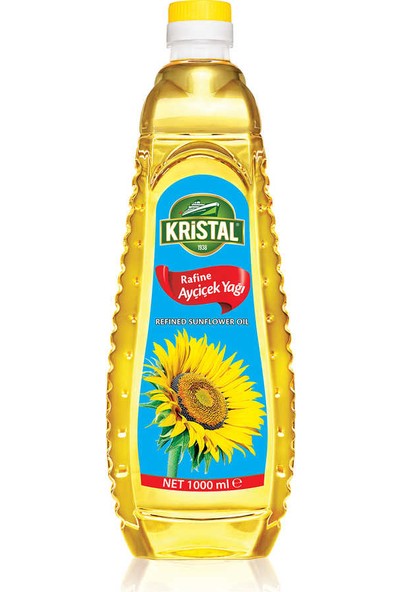 Kristal Rafine Ayçiçek Yağı Pet Şişe 1 Lt Kristal Rafine Ayçiçek Yağı Pet Şişe 1 Lt