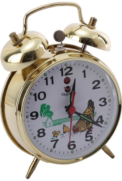 Vegans 851 Nostalji Tavuklu Kurmalı Masa Saati