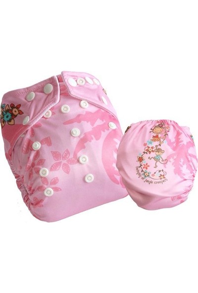 Babyneo Tek Beden Yıkanabilir Fleece Bebek Bezi Jungle Girl