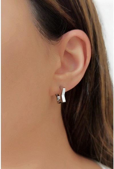 ÇLK Accessories Çelik Yıldız Figür Çelik Küpe