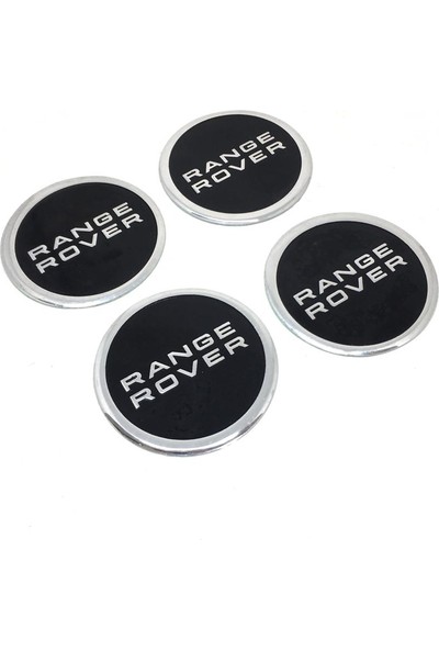Oto Aksesuarcım Rang Rover Alüminyum Yapıştırma Jant Göbeği 4'lü 60MM