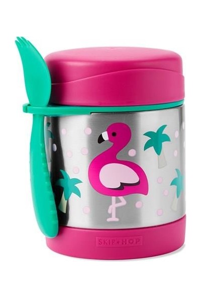 Skip Hop Zoo Paslanmaz Çelik Termos 325 Ml. Flamingo