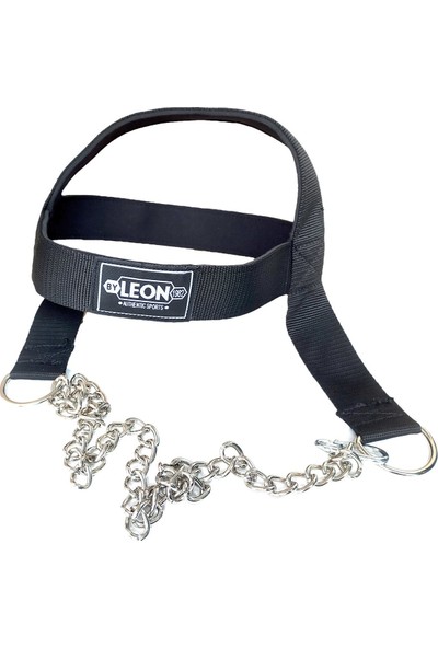 By Leon 1982 Leon Classic Egzersiz Ağırlık Çalışma Fitness Baş Boyun Kayışı Siyah Beyaz