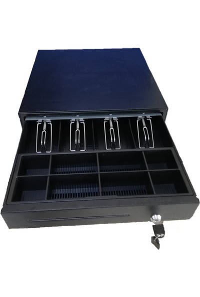 P-SHOP Profosyonel Yazarkasa Para Çekmecesi 4 Banknot 8 Bozuk Para Bölmeli Yazar Kasa Çekmecesi