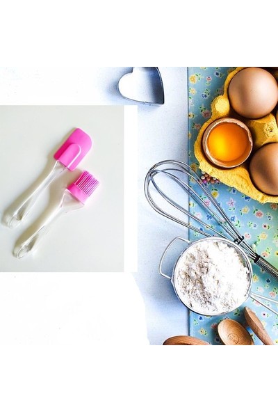 Yakut Silikon Spatula ve Fırça Seti 2'li