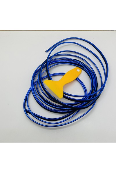 Carub Fitilli Torpido Şerit Araç İçi İp Şerit Nikelajlı Parlak Görünüm 5 m