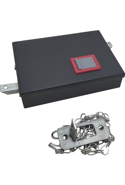 Yıldırım Dış Kapı Otomatiği Düğmeli Zincirli Set 12V Kapı Otomatik Butonlu Tip 35 Mm Büyük Boy