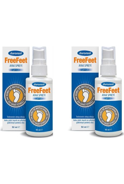 Duransol Free Feet Ayak Spreyi 50 ml x 2 Duransol Free Feet Ayak Spreyi 50 ml x 2