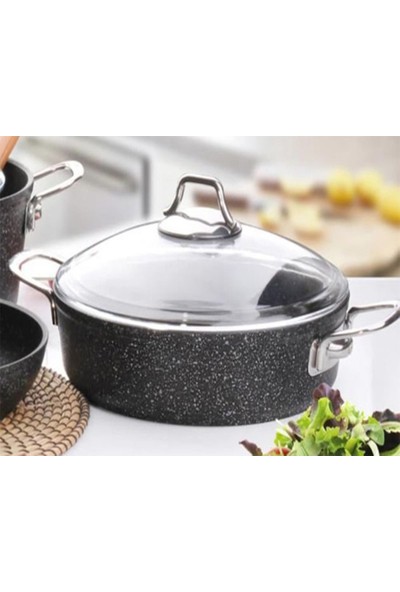 Falez Black Line 26 cm Karnıyarık Tencere Falez Black Line 26 cm Karnıyarık Tencere