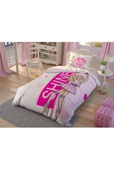 Taç Lisanslı Nevresim Takımı Tek Kişilik Barbie Ballet Taç Lisanslı Nevresim Takımı Tek Kişilik Barbie Ballet