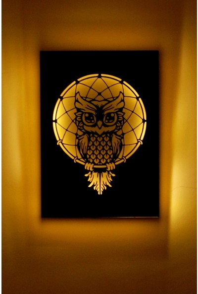 Zürafa Tasarım Baykuş Işıklı 3 Boyutlu Lazer Kesim Siyah Beyaz Dekoratif Mdf Tablo Zürafa Tasarım Baykuş Işıklı 3 Boyutlu Lazer Kesim Siyah Beyaz Dekoratif Mdf Tablo