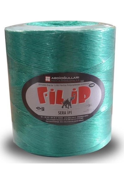 Fil İp Yeşil Sera Ipi (Klips Ipi)(Fil Ip)(Uv Katkılı Fibrilize)