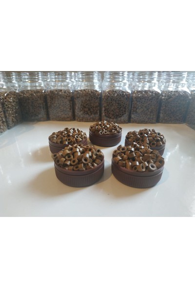 Cosmetics Deppo Silikonlu Saç Kaynak Boncuğu (500 Adet) Açık Kahve No.11