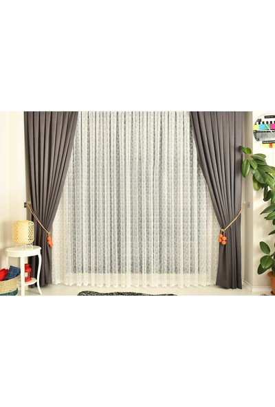 Cortibo Eko 8038 Desenli Tül (Pilesiz)