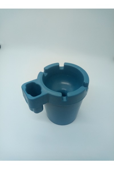 Özcan Tasarım Çakmaklık Bölümlü Kokusuz Küllük ( Mavi )