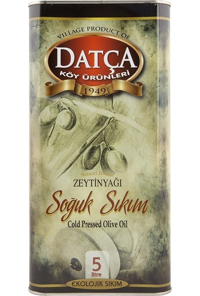 Datça Soğuk Sıkım Zeytinyağı Teneke 5 lt Datça Soğuk Sıkım Zeytinyağı Teneke 5 lt