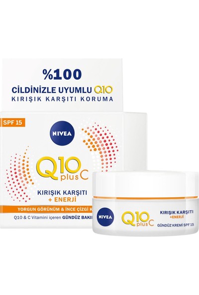 Nivea Q10 Plus C Kırışık Karşıtı + Enerji Gündüz Bakım Kremi 50 ml