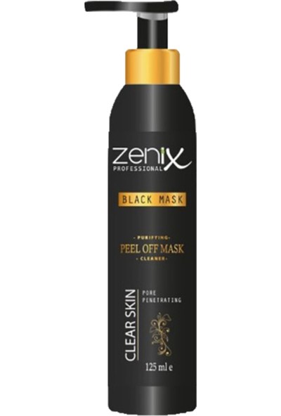Zenix Soyulabilir Siyah Maske 130 ml