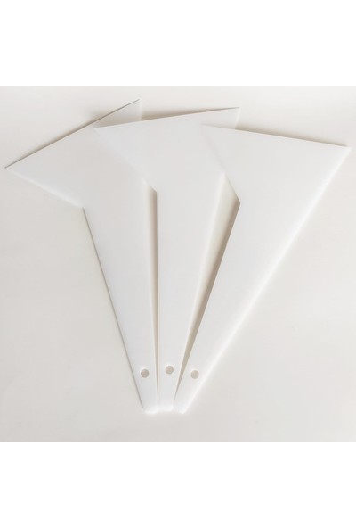 Arcars Cam Filmi Çekme Aparatı Ragle 22CM Beyaz Uzun Saplı 3'lü Takım