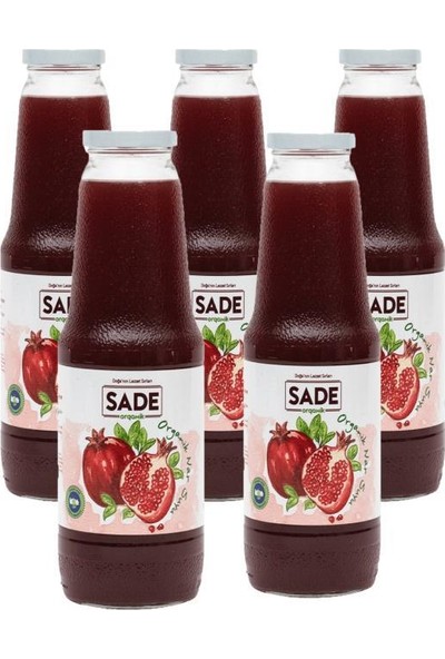 Sade Organik Nar Suyu 5X1000 ml Sade Organik Nar Suyu 5X1000 ml