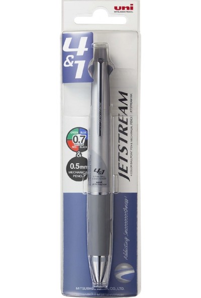 Uni-Ball Jetstream 4&1 Multi Fonksiyonlu Kalem Silver Uni-Ball Jetstream 4&1 Multi Fonksiyonlu Kalem Silver
