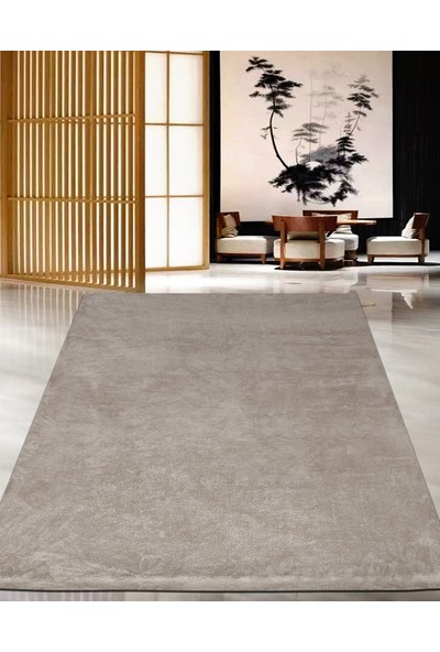 Nur Home Tekstil Sütlü Kahve Düz Renk Lastikli Halı Örtüsü Welsoft Nur Home Tekstil Sütlü Kahve Düz Renk Lastikli Halı Örtüsü Welsoft