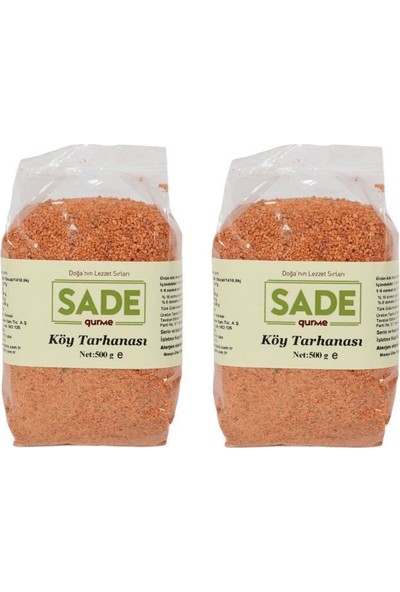 Sade Organik Köy Tarhanası 2X500 gr