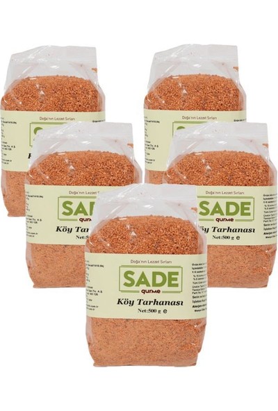 Sade Organik Köy Tarhanası 5X500 gr