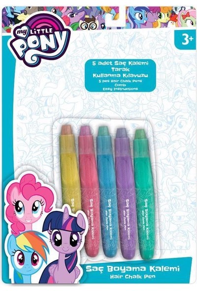My Little Pony Saç Boyama Kalemi 5'li