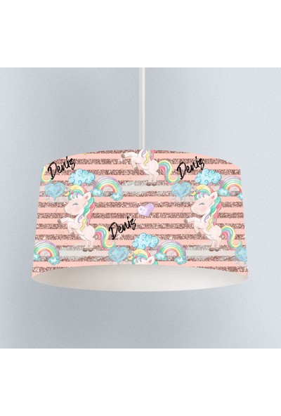 Trendy Goo Kişiye Özel Dijital Baskı Sarkıt Abajur 255