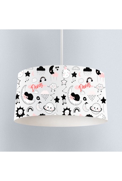 Trendy Goo Kişiye Özel Dijital Baskı Sarkıt Abajur 79