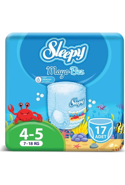 Sleepy Mayo Bebek Bezi 5 Beden 17 Adet 7-18 kg