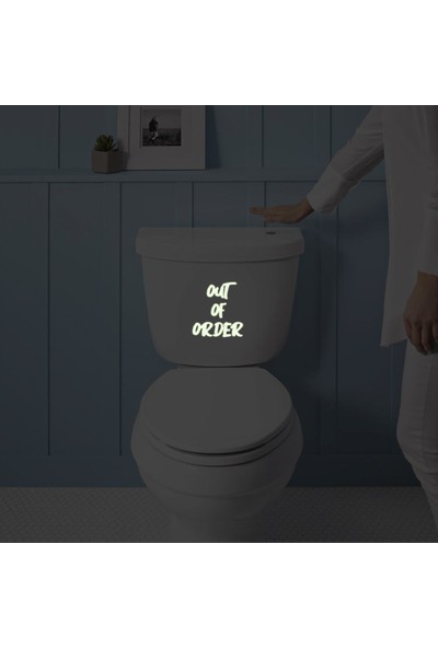 Asilmeydan Out Of Order Yazılı Fosforlu, Karanlıkta Parlayan Wc Klozet Sticker Asilmeydan Out Of Order Yazılı Fosforlu, Karanlıkta Parlayan Wc Klozet Sticker